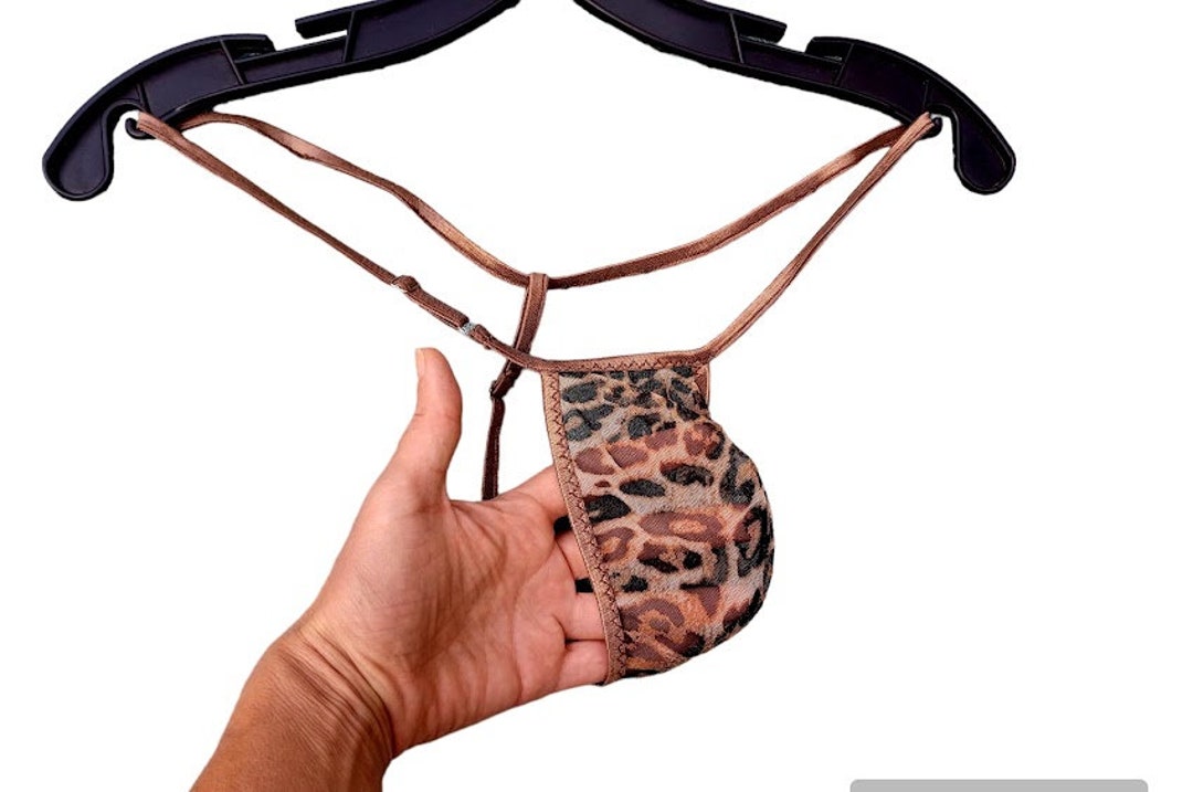Mens Micro Thong Leopard Men's Tanning Transparent Sheer Mens Tiny ...