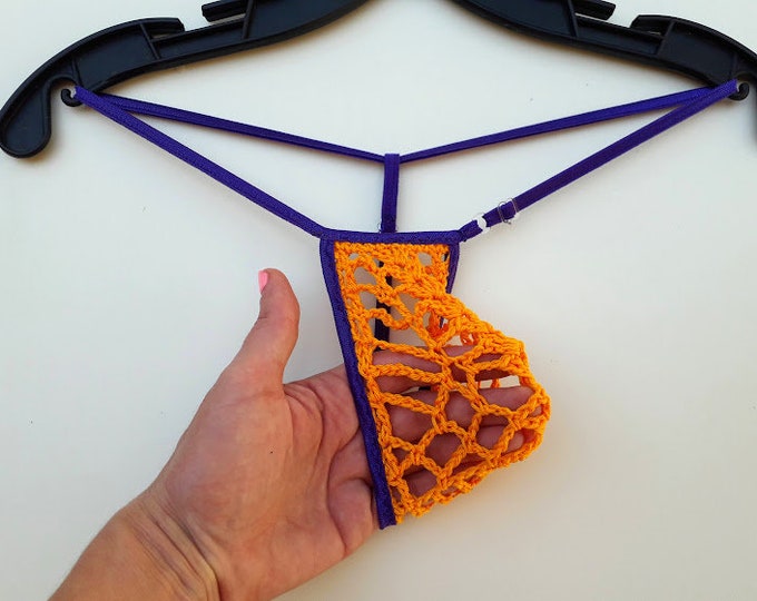 ST40 Fishnet Micro Pouch G-string - Etsy