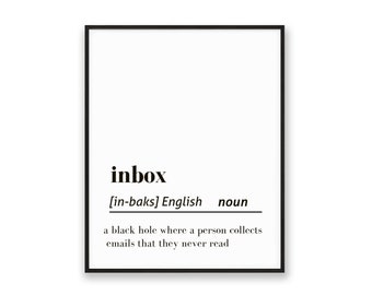 Inbox Wall Art - Etsy