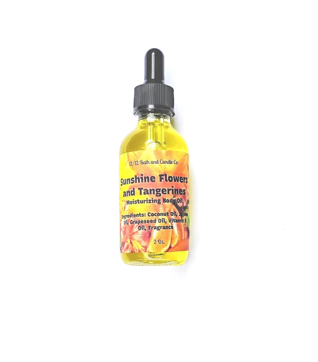 Sunshine Flowers and Tangerines Body Oil, Moisturizing Perfume - Etsy