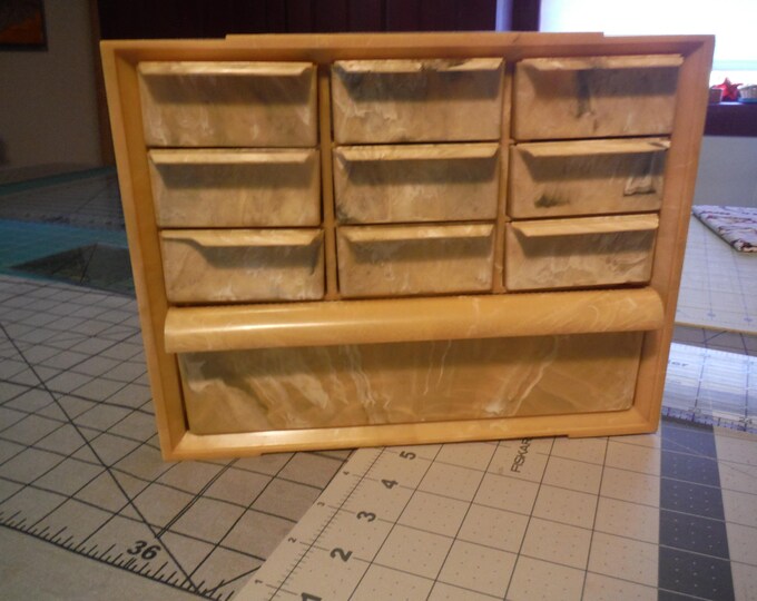Retro Butter Scotch 10 Drawer Cabinet - Etsy