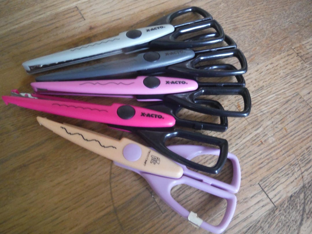 5 Pair of X-acto Scalloping Scissors - Etsy