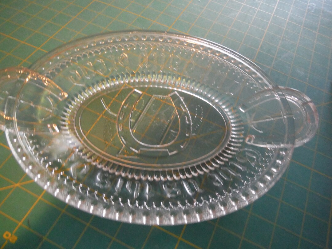 Plato de pan de vidrio transparente - Etsy España