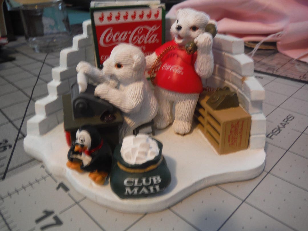 Coca Cola Polar Bear Cub Collectible - Etsy