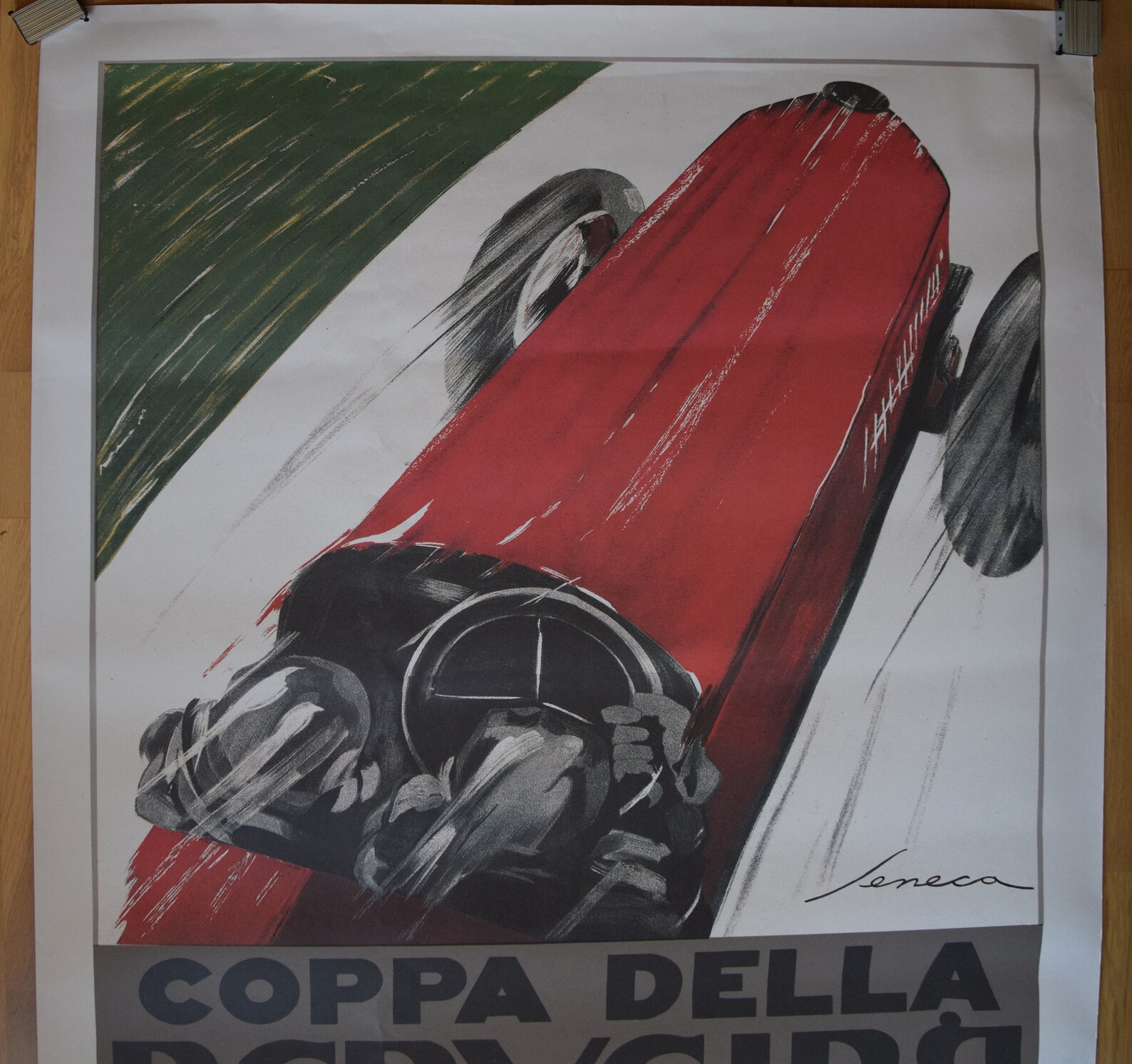Federico Seneca, Car Racing coppa Della Perugina Poster, Large Size Cm ...