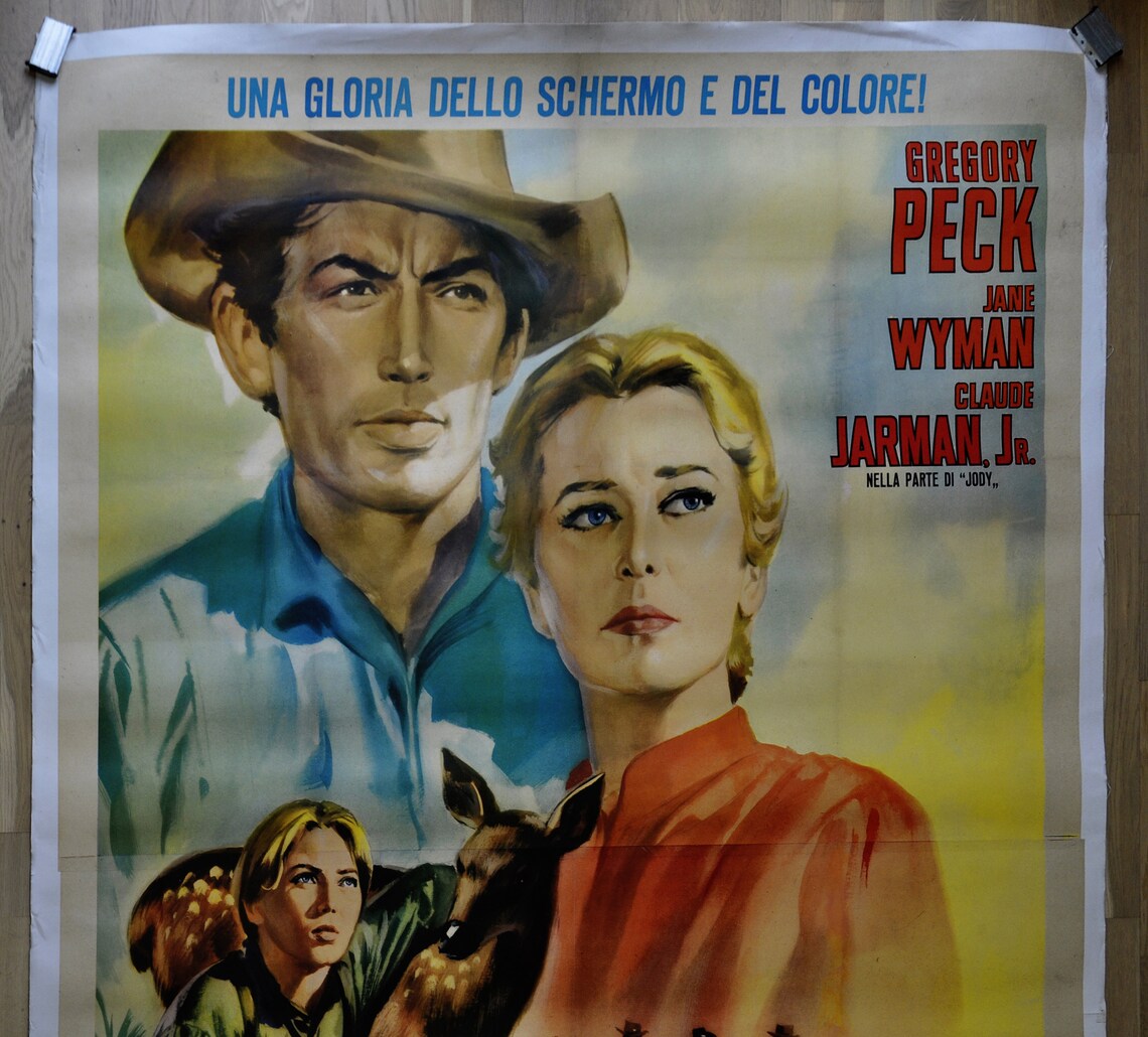 The Yearling Original Giant Poster 1963 Linen Backed GREGORY - Etsy