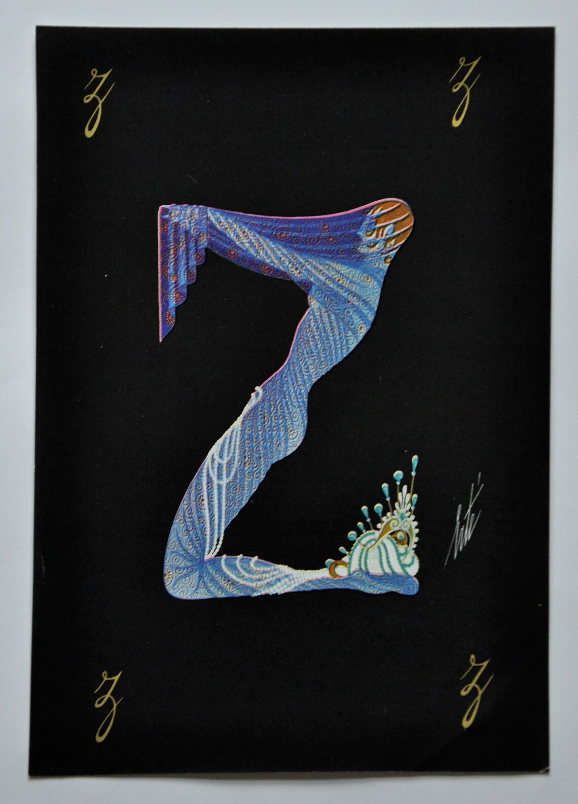 Erté, Alphabet 25 Letters From A to Z, Original Print, Years 60st ...