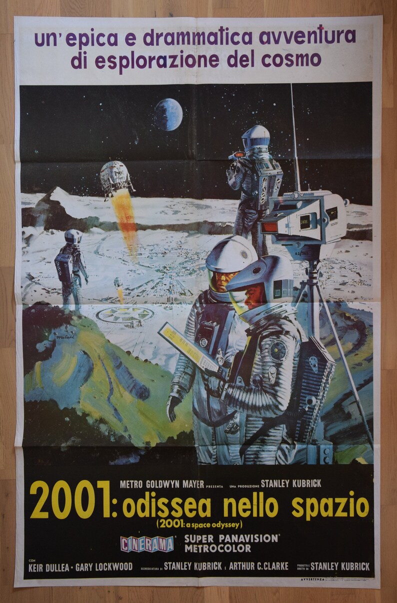 Stanley Kubrick 2001 a Space Odyseey Original Poster 2 Sheets, Designed ...