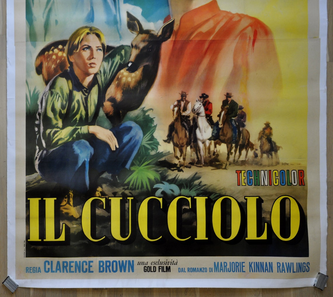 The Yearling Original Giant Poster 1963 Linen Backed GREGORY - Etsy