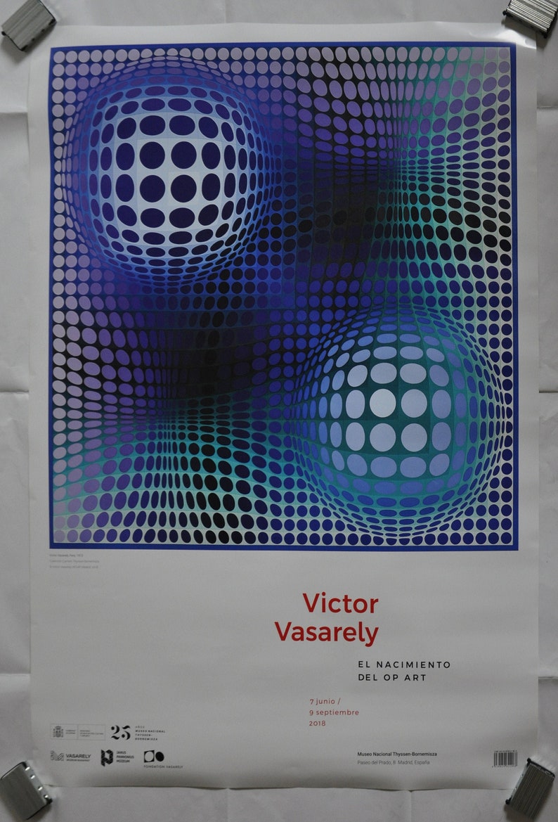 Victor Vasarely Optical Art, Original Poster,optical Illusion ...