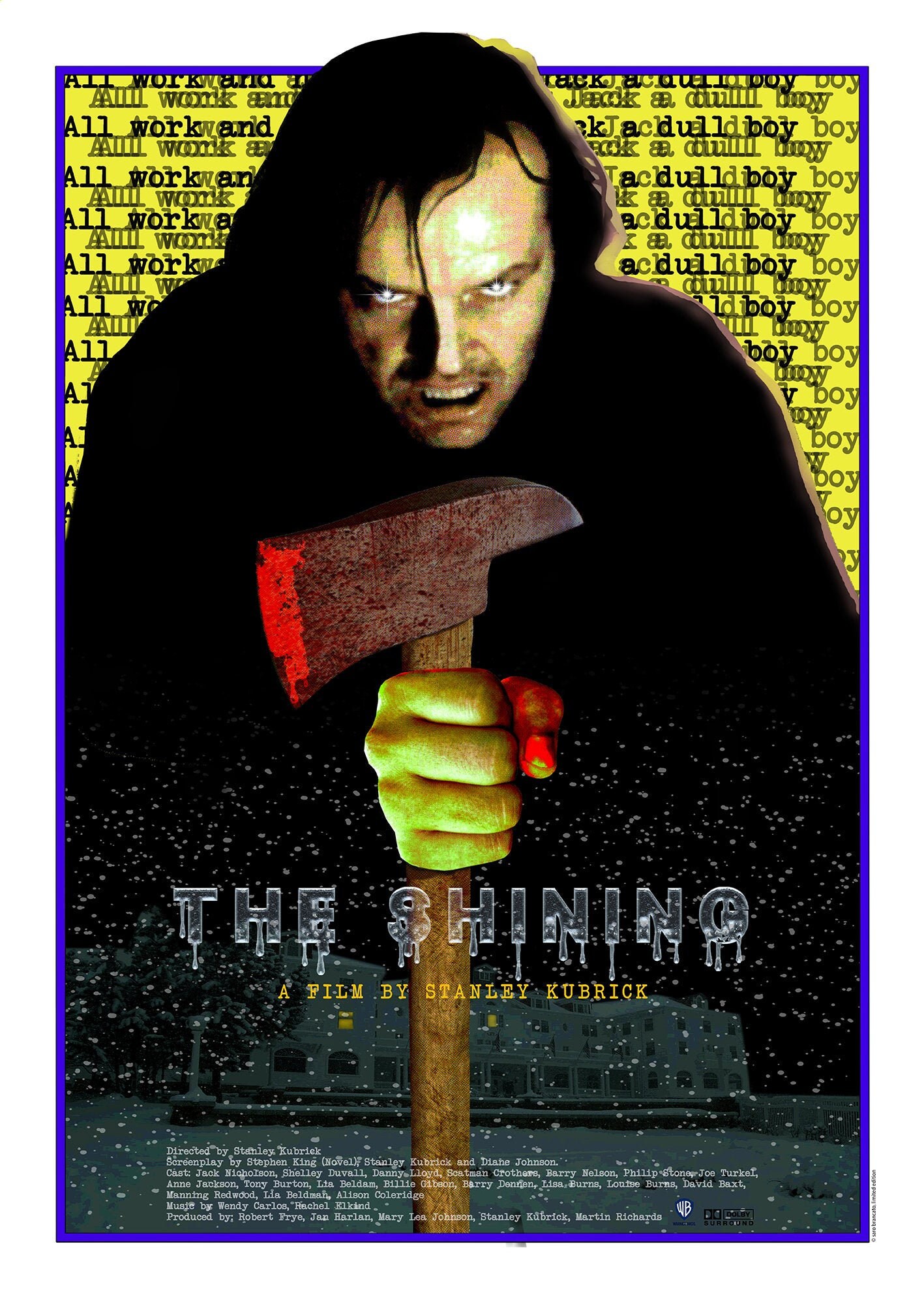 The Shining Polish Original Unfolded Movie Poster Stanley Kubrick