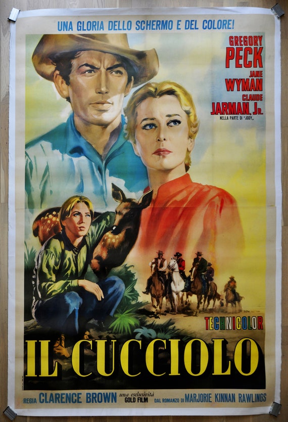 The Yearling Original Giant Poster 1963 Linen Backed GREGORY | Etsy