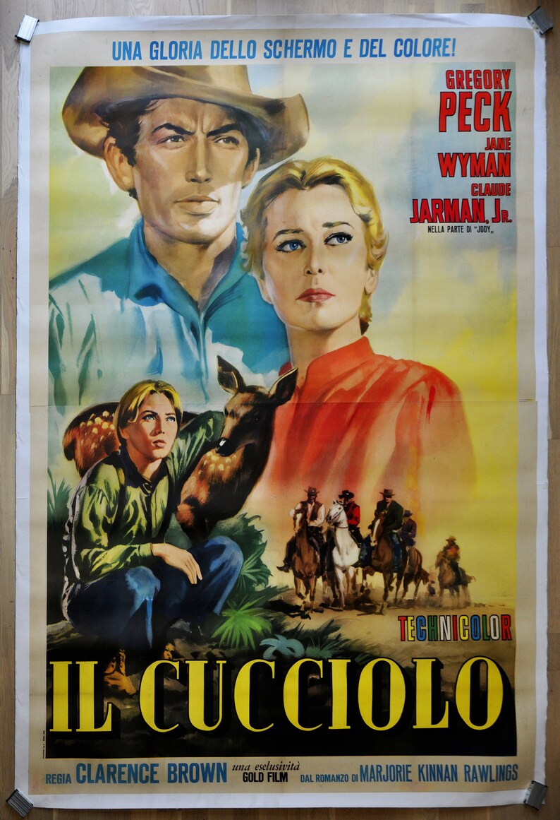 The Yearling Original Giant Poster 1963 Linen Backed GREGORY - Etsy