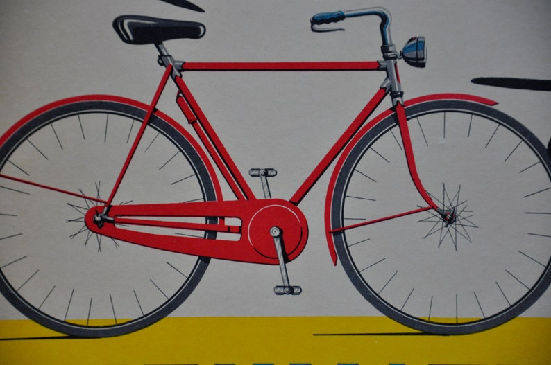 Original Advertising Poster Michelin 1959, Linen Backed, Bibendum ...