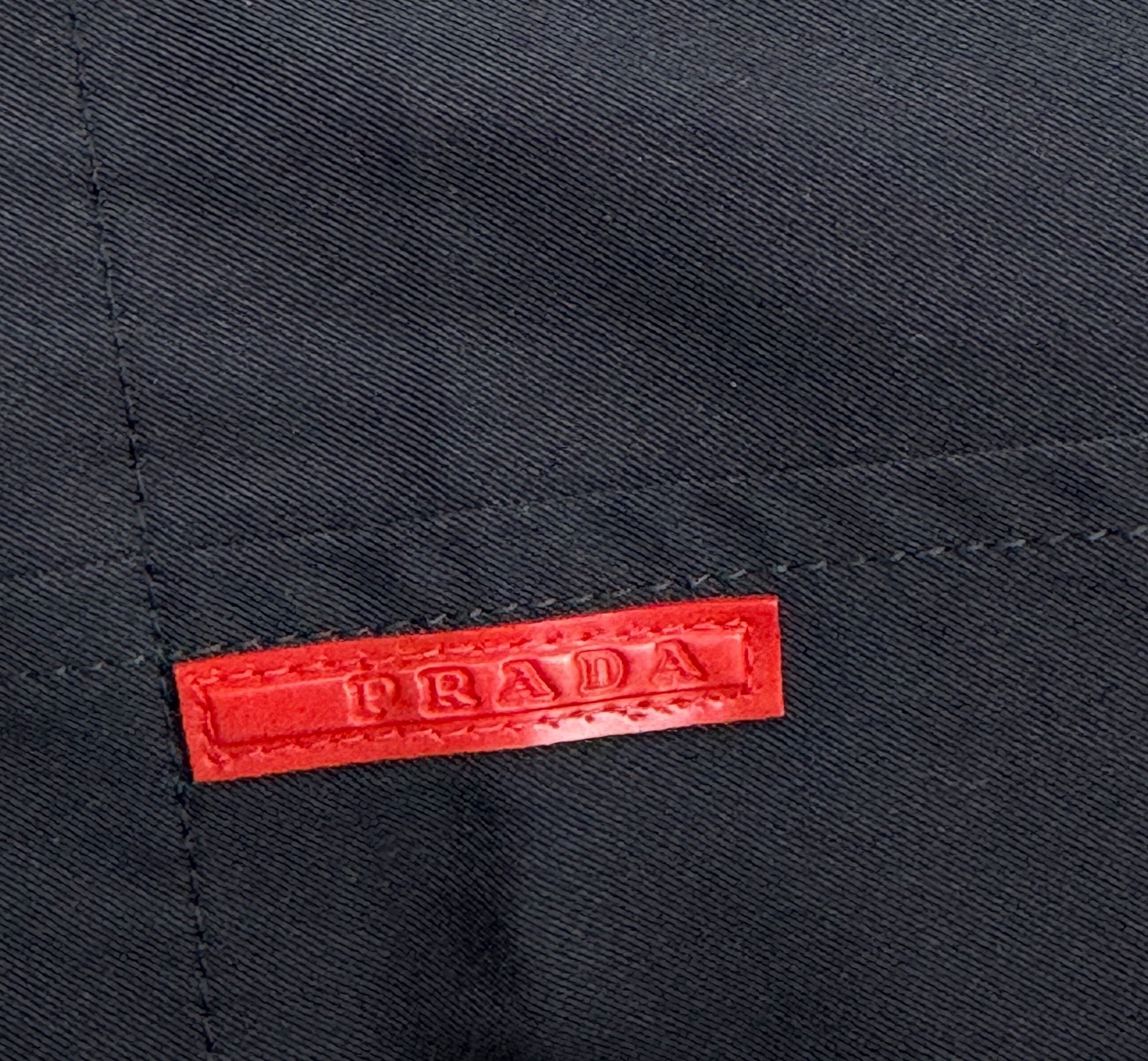 Prada Nylon Pants Red Tab Navy Blue Womens Size 42 - Etsy
