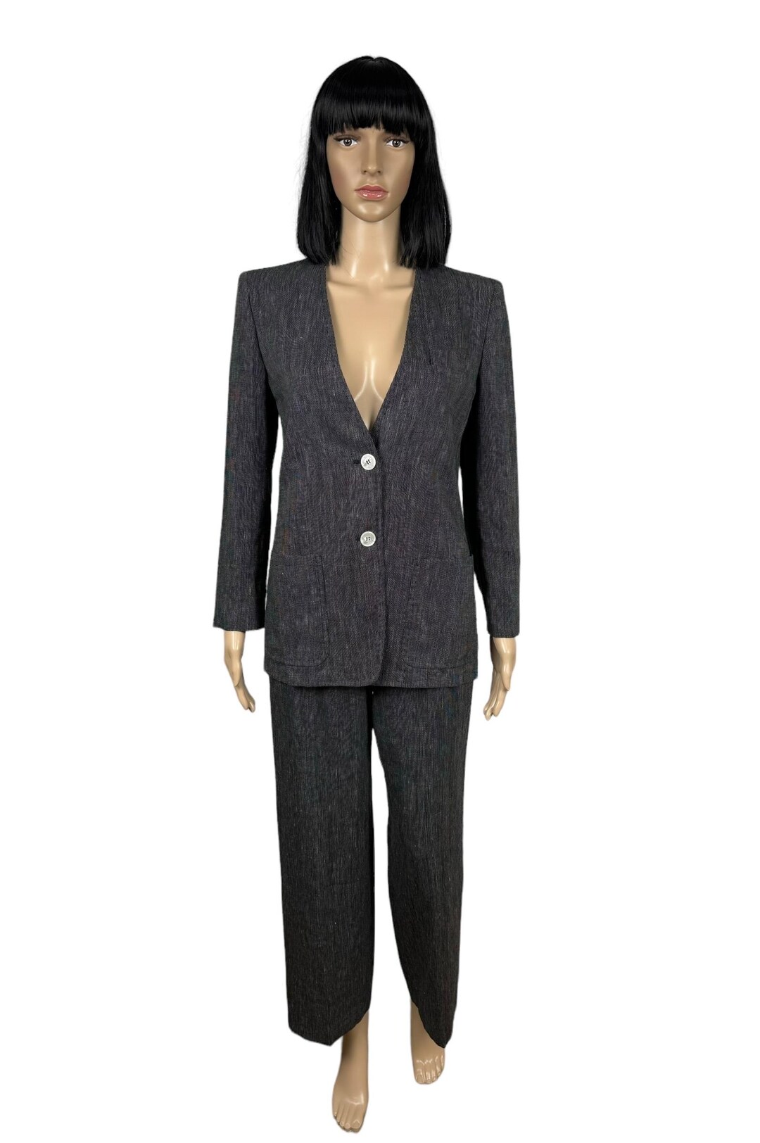 Max Mara Puro Lino Suit Jacket Pants Size US6 IT40 Vintage - Etsy