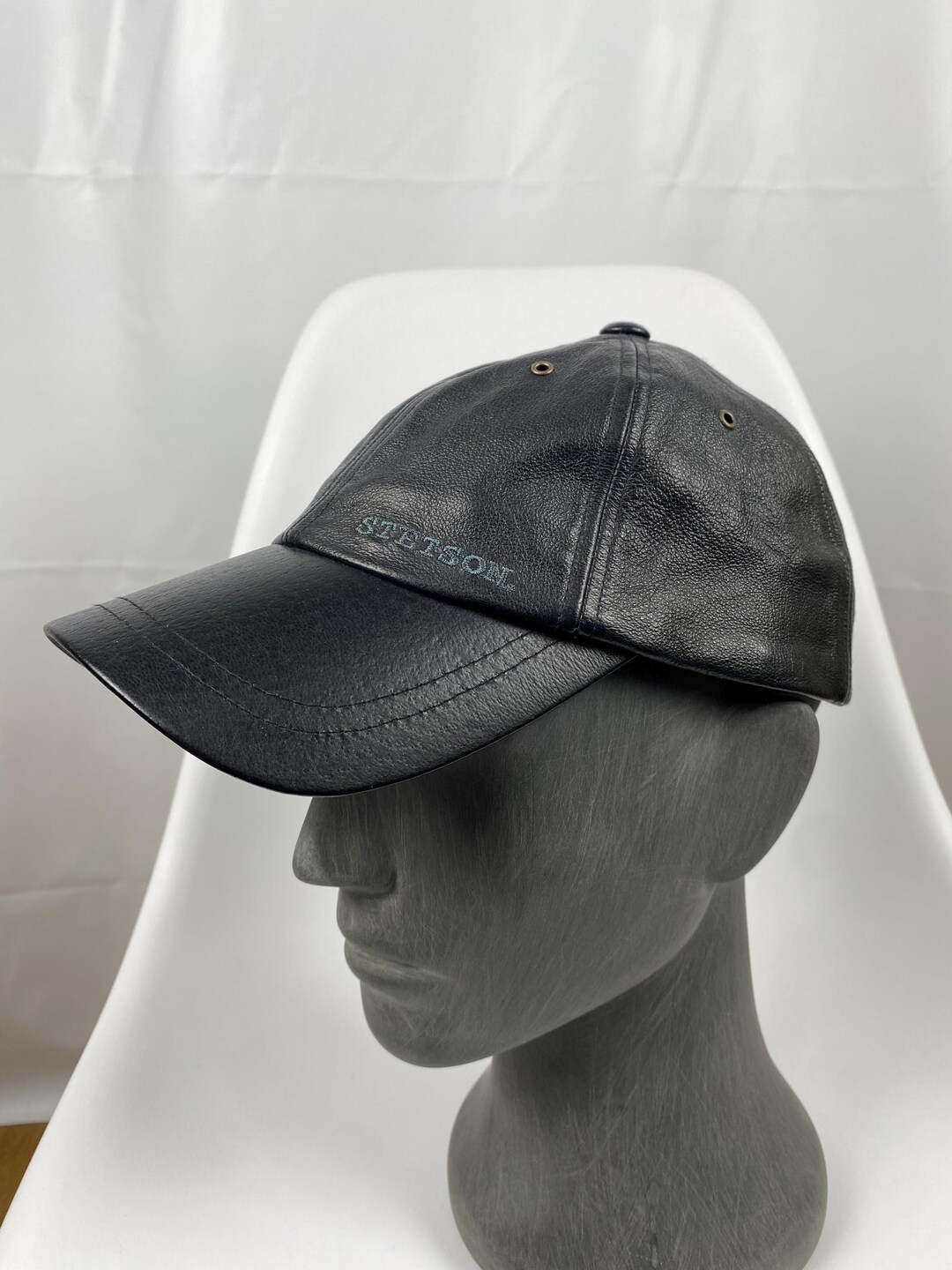 Stetson Genuine Leather Baseball Cap Vintage - Etsy