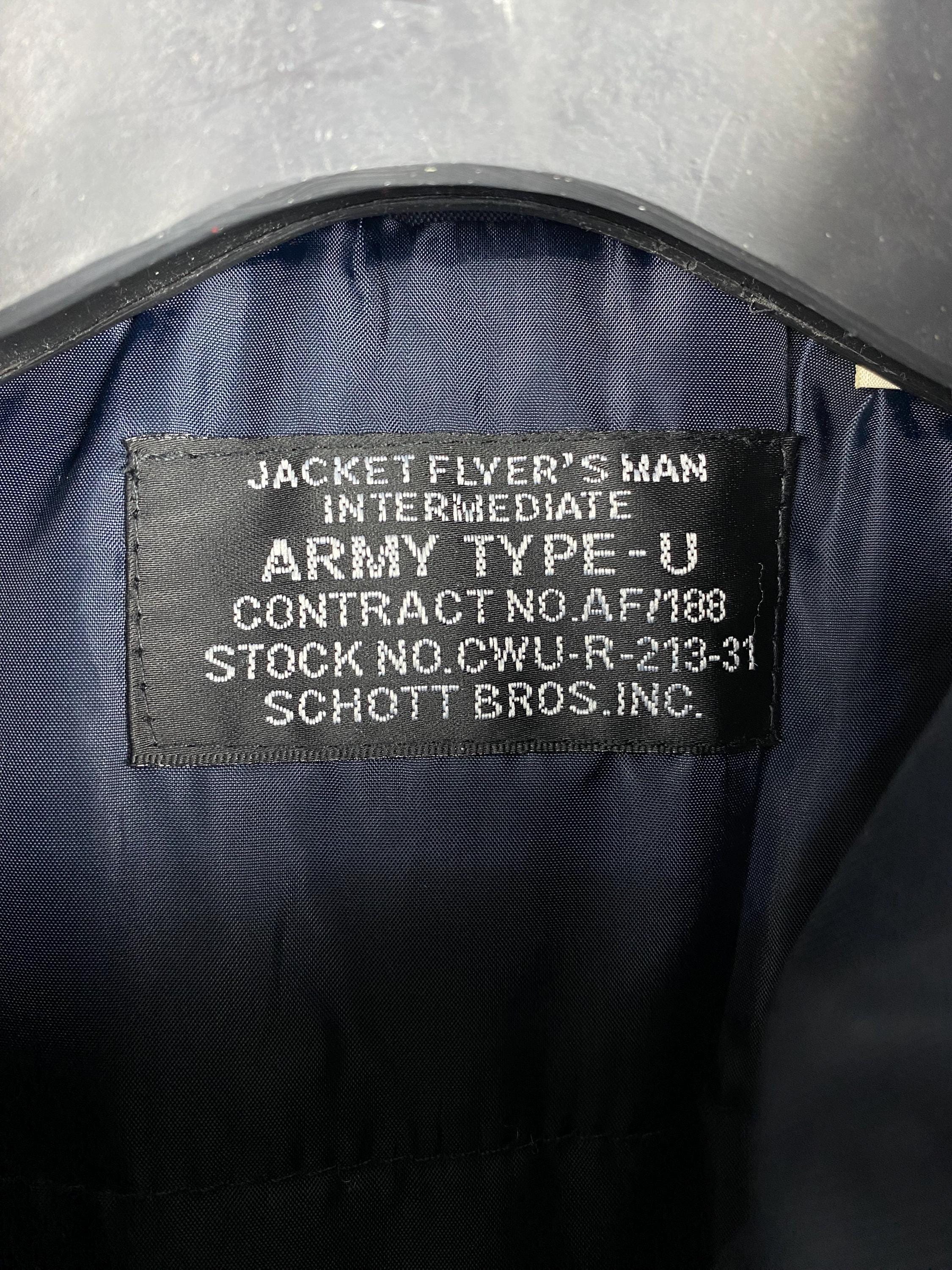 Schott NYC Jacket Flyers Intermediate Army Type U Size M - Etsy