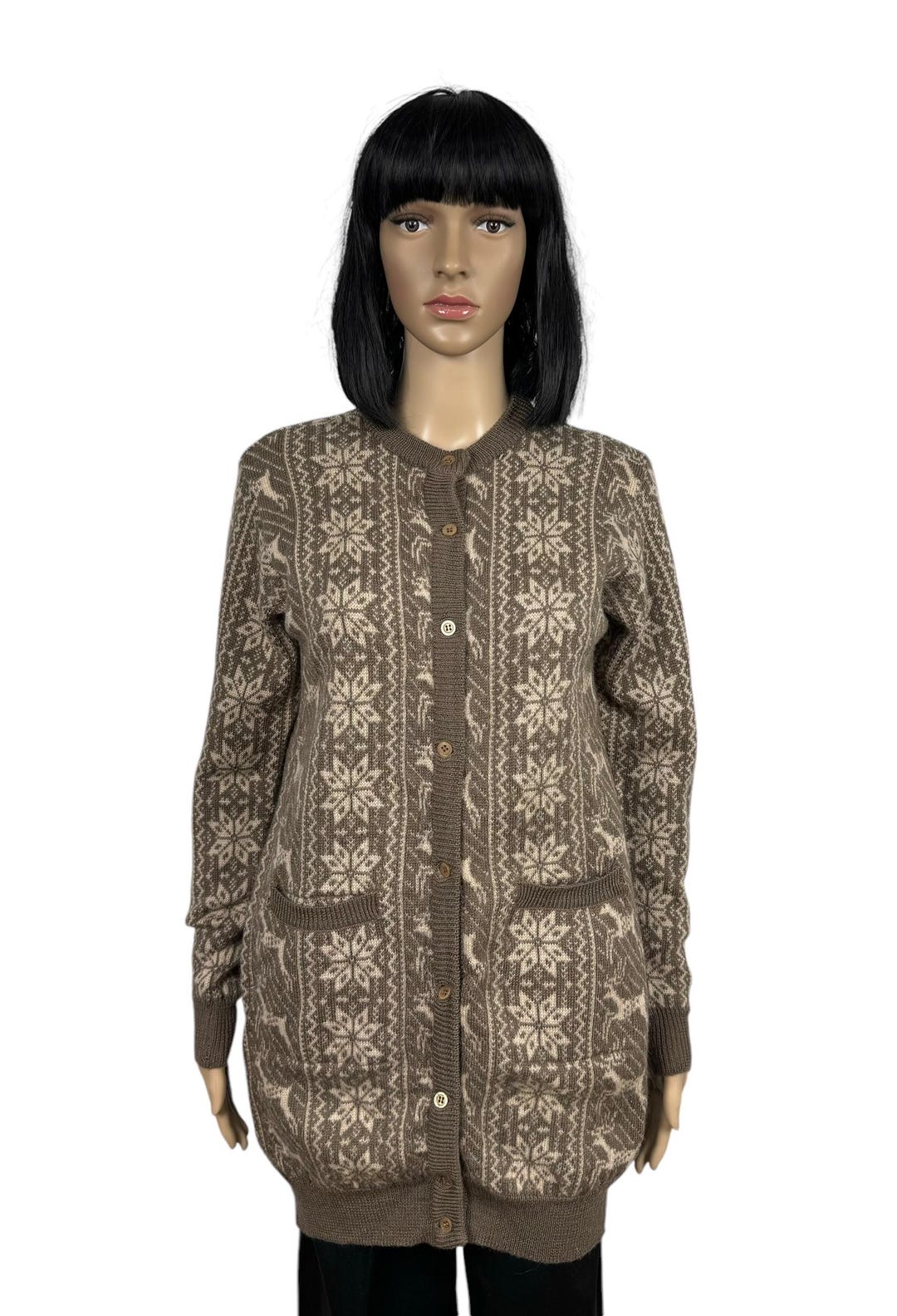 Kenzo Vintage Shetland Wool Cardigan Hand Knitted Fair Isle - Etsy