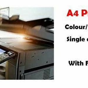 Custom A4 Printing Services Black and White Colour Binding Options High ...