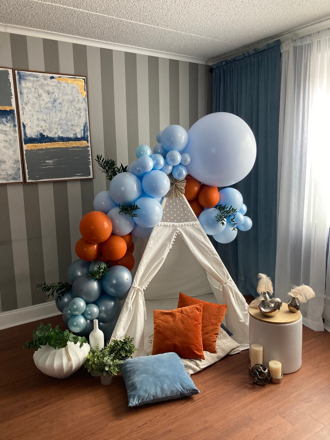 120 Pcs12ft 1st Birthday Boy Balloon Garland Kit Birthday - Etsy