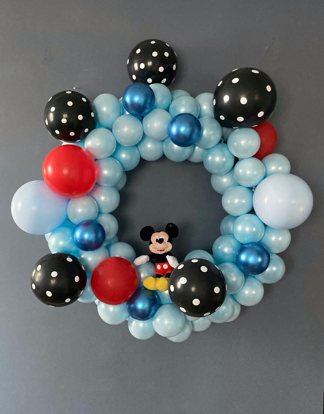 Mickey Mouse Balloon Hoop Decoration,mickey Mouse Theme Balloons,baby ...