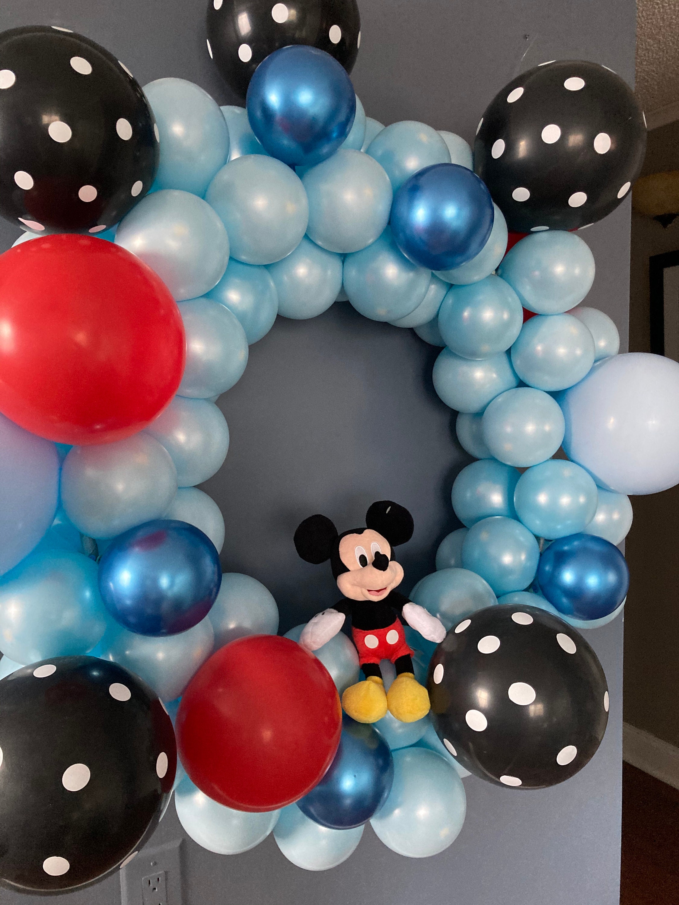 Mickey Mouse Balloon Hoop Decorationmickey Mouse Theme | Etsy