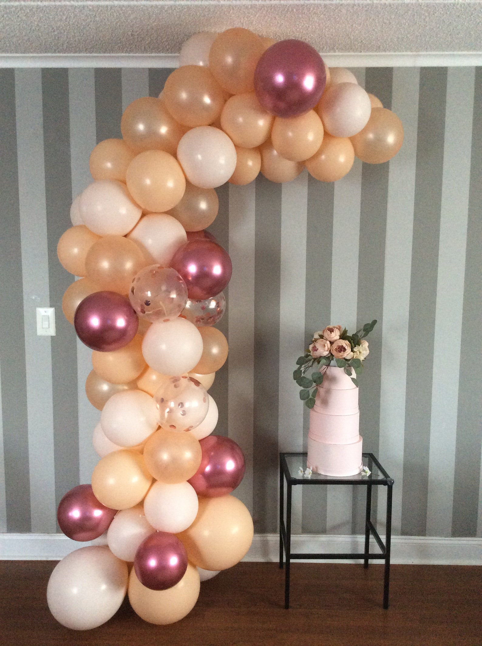 Blush Balloon Garland Kitdiy Balloon Garland Perl Peach - Etsy