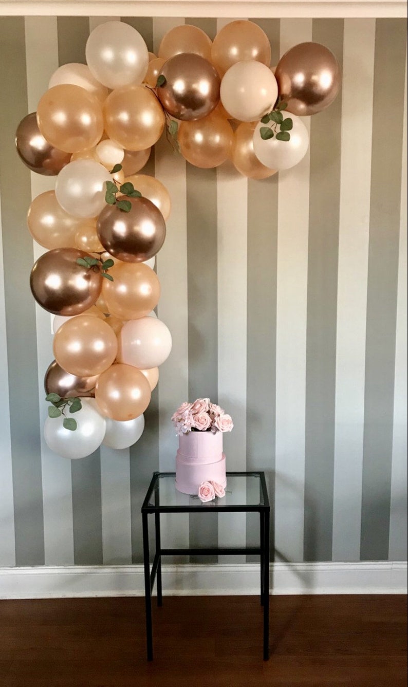 120 Pcs Balloon Garlandrose Gold Garland1st Birthday Balloon | Etsy