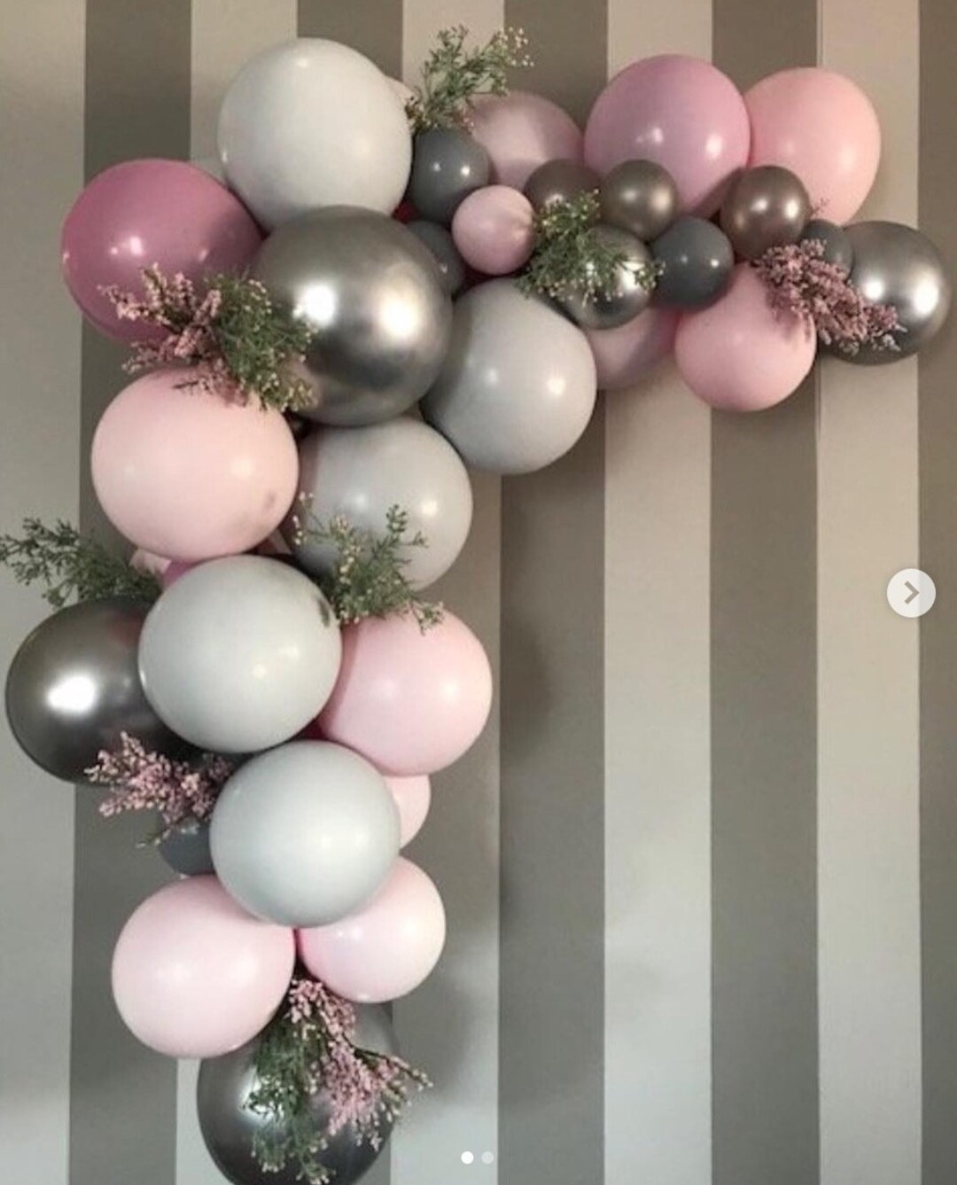 Wedding Balloon Garland Kit,shades of Pink,grey and Silver,engagement ...