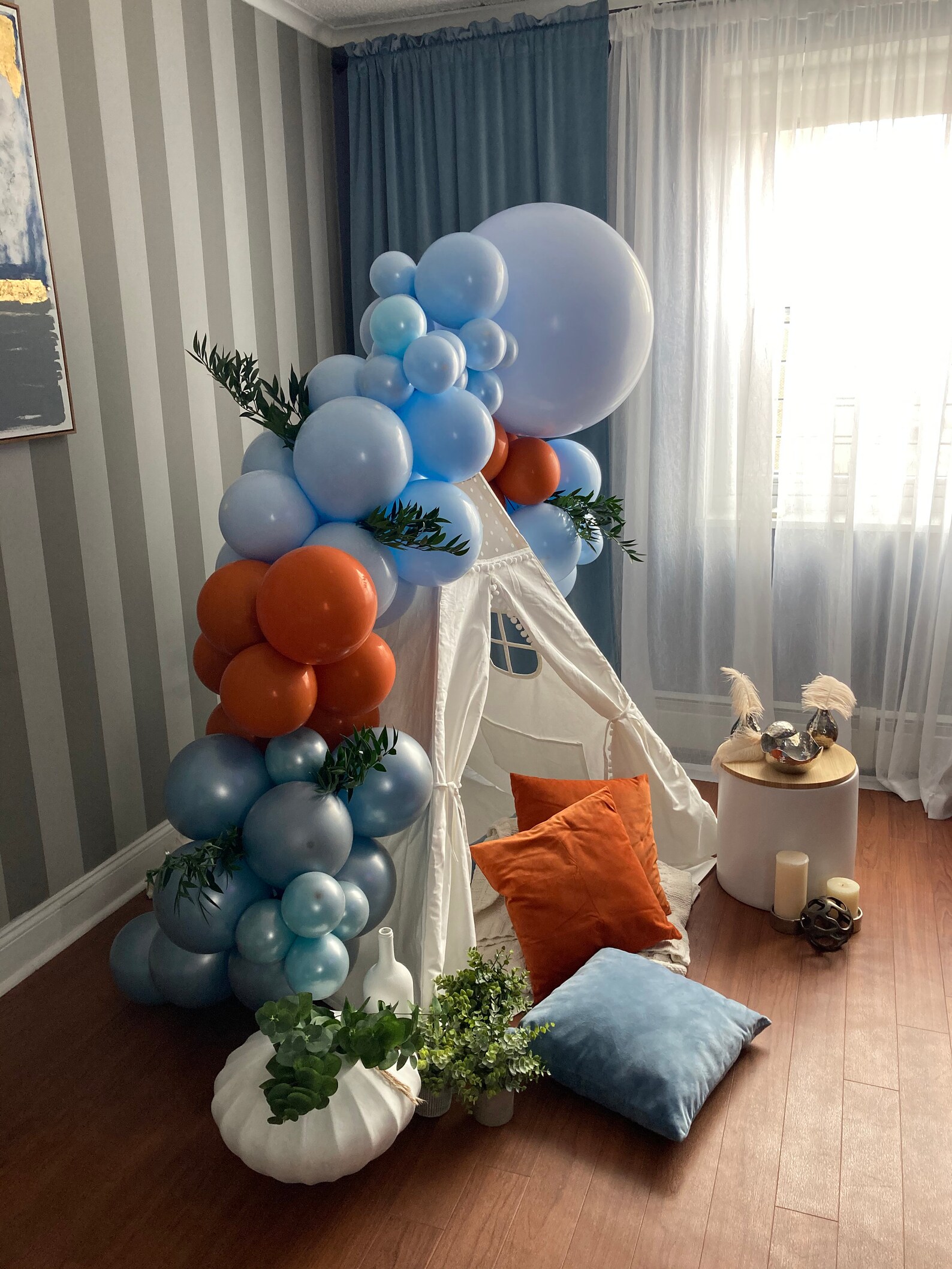 120 Pcs12ft 1st Birthday Boy Balloon Garland Kit Birthday - Etsy