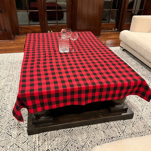 Buffalo Plaid Tablecloth - Etsy