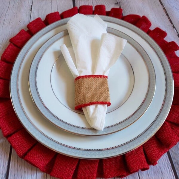 Burlap Table Setting - Etsy