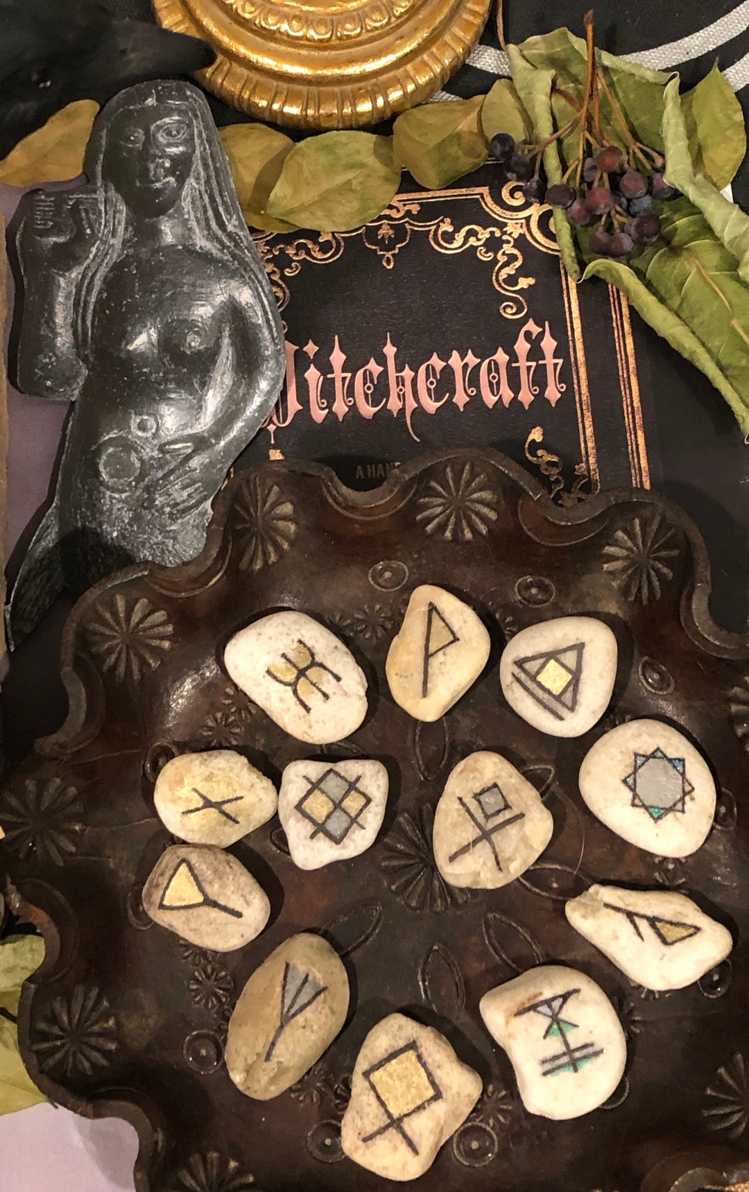 RUNES; Divinatory Runes; Divination; Seer; Altar Stones - Etsy