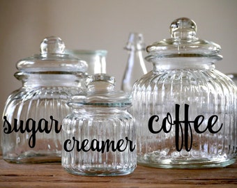 Sugar and Creamer Labels - Etsy