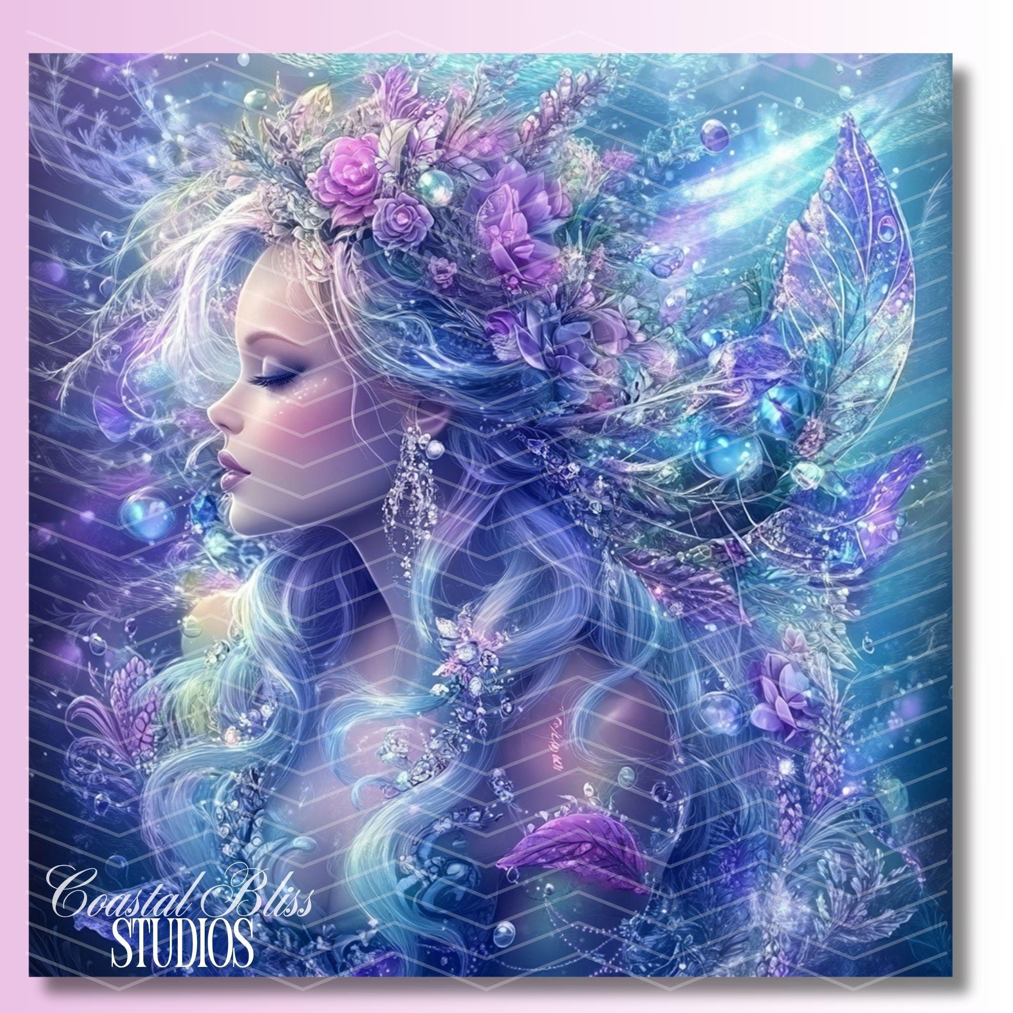 Beautiful Sea Lady PNG, , Beautiful Mermaid Digital Art, Mermaid, Sea ...