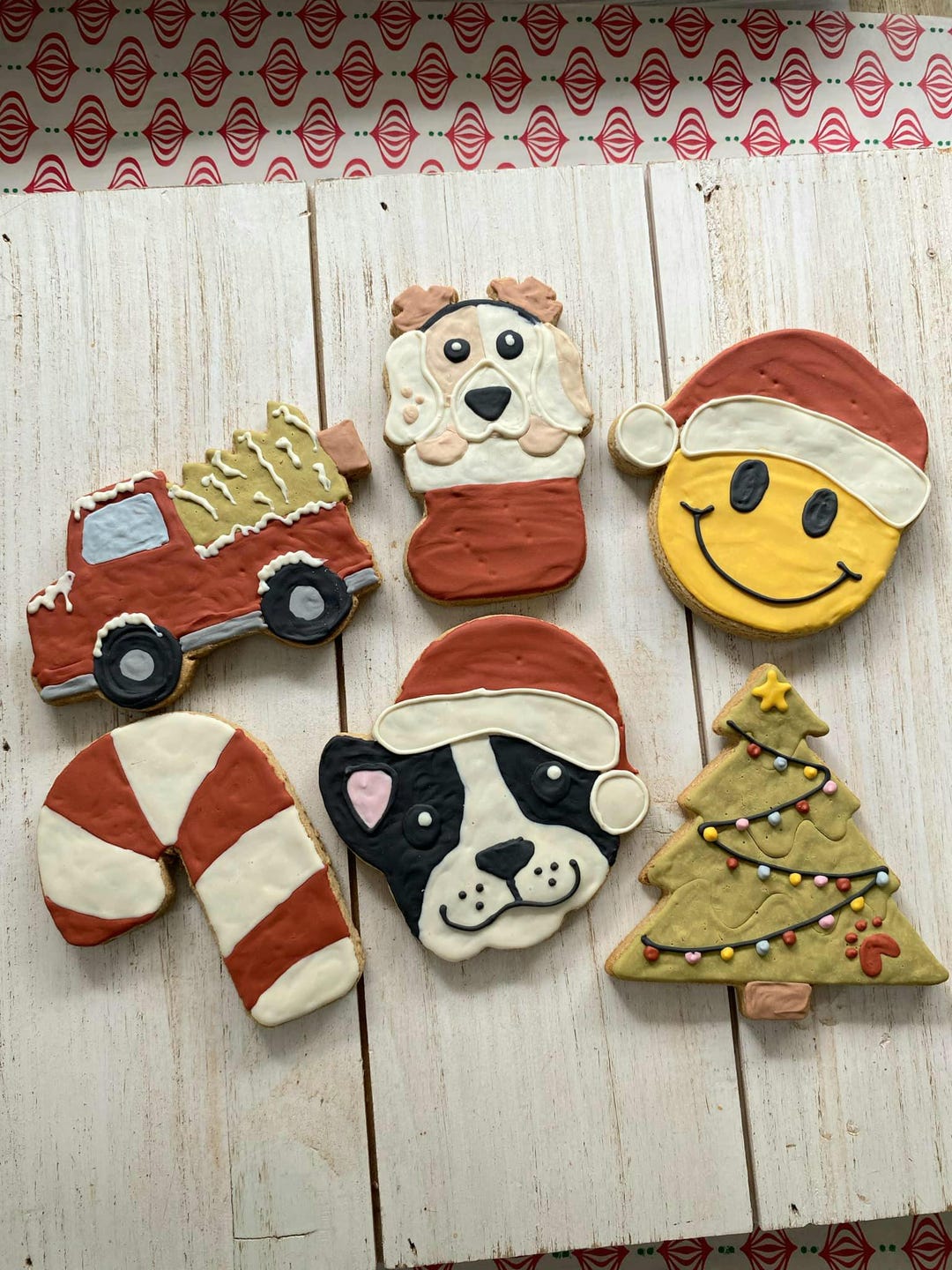 Christmas Dog Treats, Holiday Dog Cookies, Gourmet Gift for Dogs, 6 ...