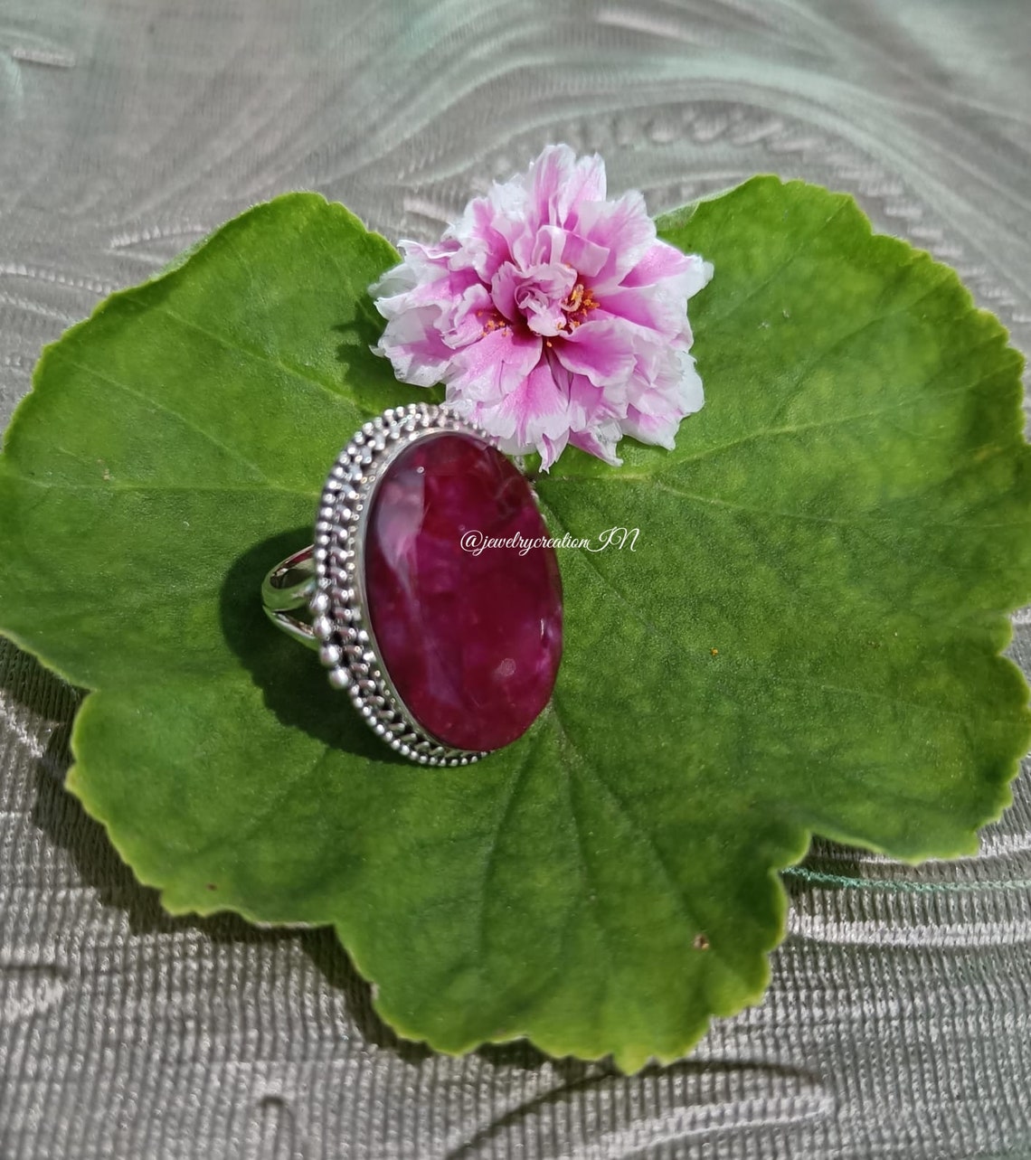 Ruby Ring925 Sterling Silverfaceted Ruby Ringhandmade - Etsy India