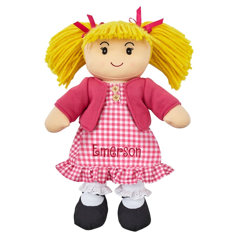 Personalized Cuddle Time Rag Dolls Choose From 5 Hair Color Options ...