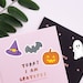 Mini Halloween Vinyl Sticker Pack-witch Hat, Ghost, Pumpkin, Bat | Mini ...