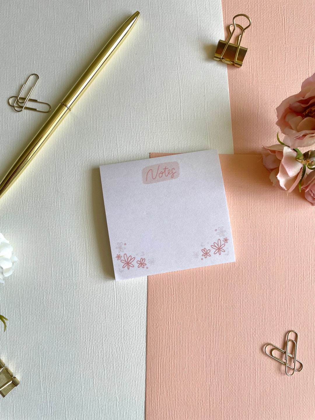 Flower Power Sticky Notes | Cute Plant Sticky Notes, Plant Themed ...