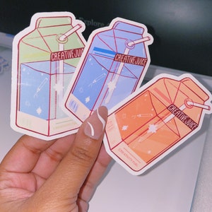 Creative Juice Glossy Sticker | Juice Sticker | Glossy Creative Sticker ...