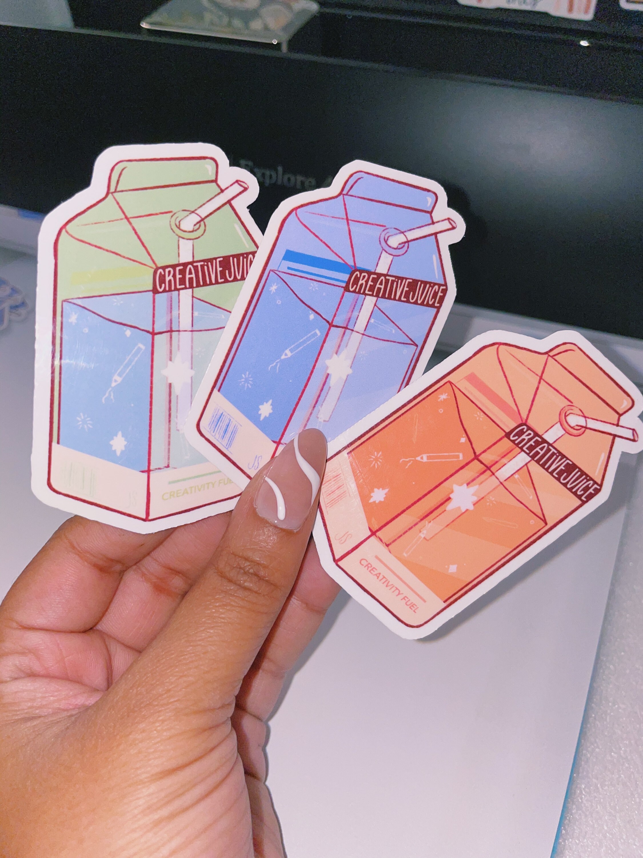 Creative Juice Glossy Sticker Juice Sticker Glossy | Etsy