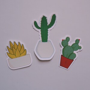 Potted Plants Sticker Pack - 5pc/4pc/3pc Plant Sticker Pack | Plant ...