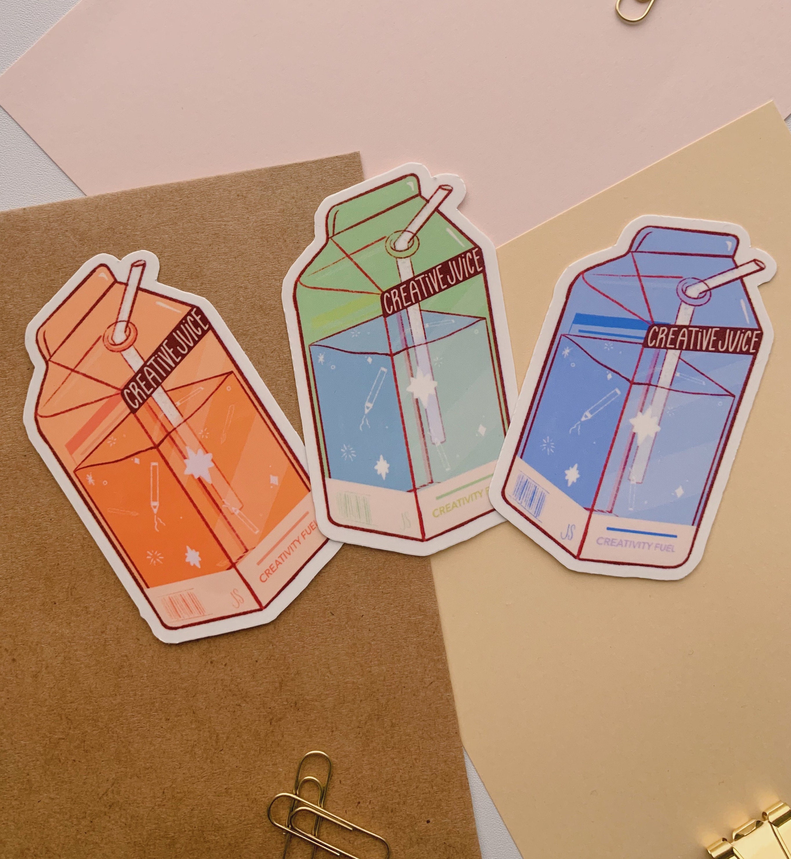 Creative Juice Glossy Sticker Juice Sticker Glossy | Etsy