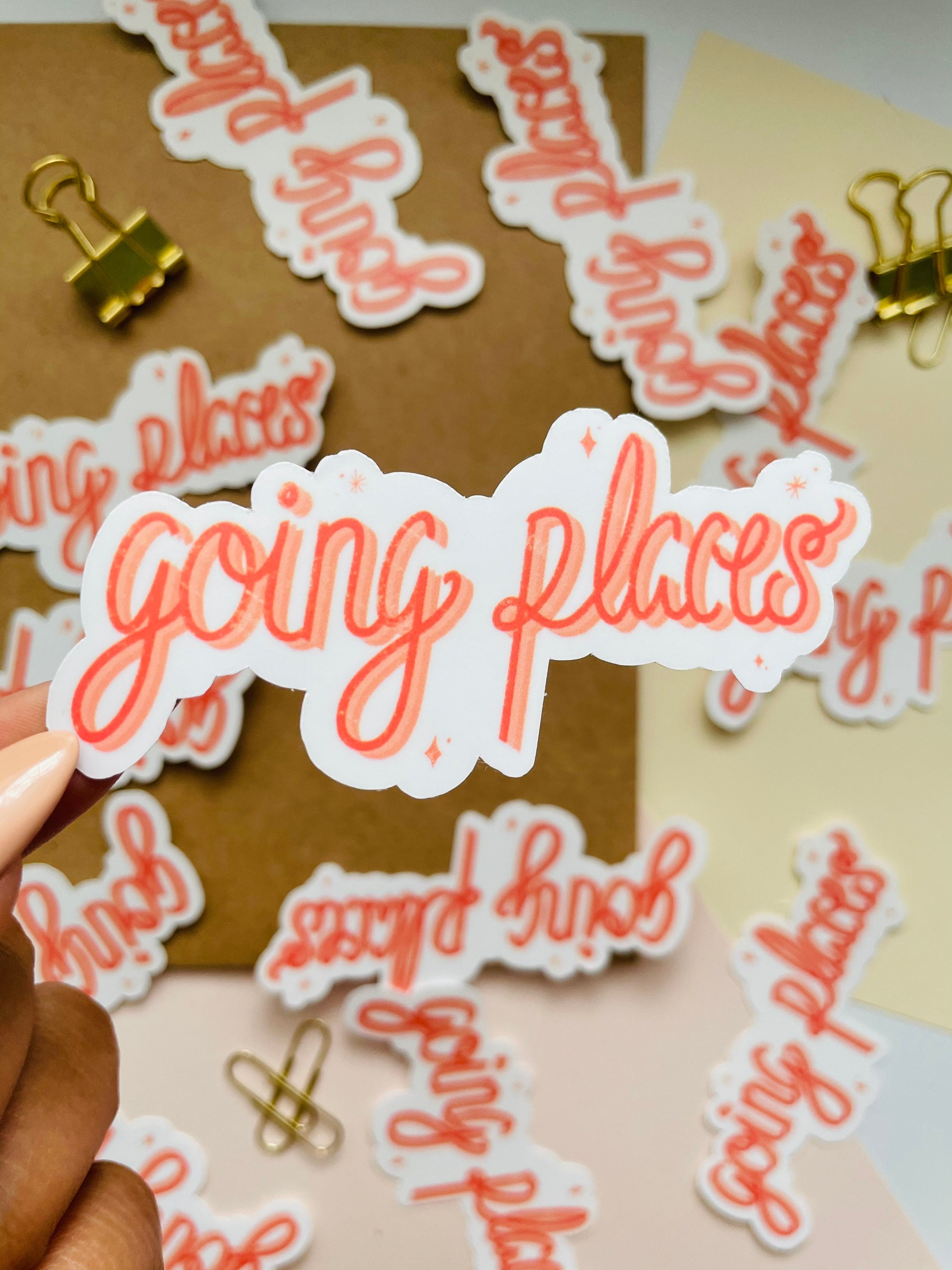 Going Places Matte Vinyl Sticker Traveling Sticker - Etsy UK