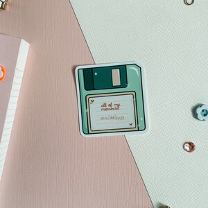 Floppy Disk Sticker Pack | 90s Aesthetic Stickers | 90s Nostalgia ...