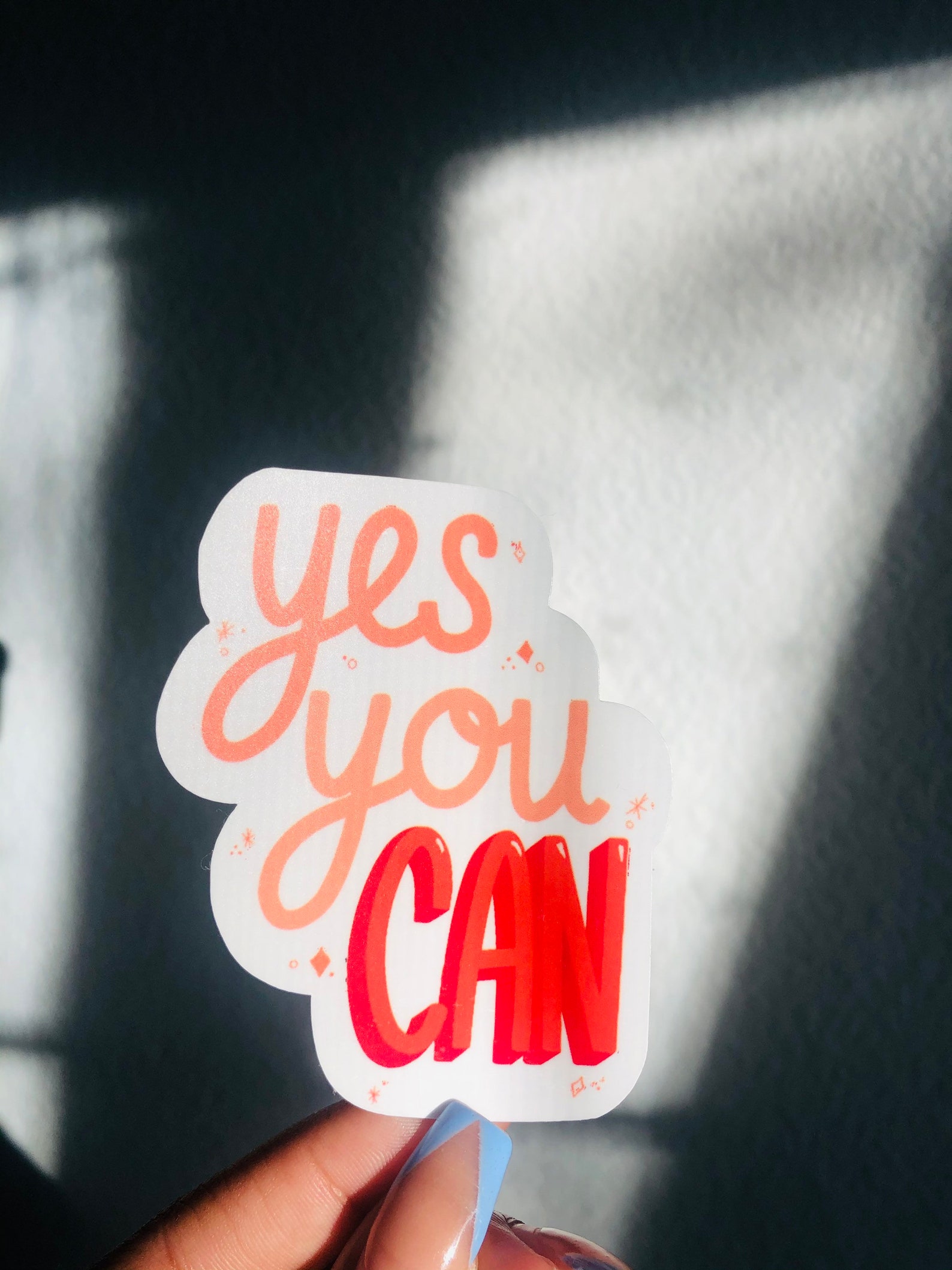 Yes You Can Sticker Quote Words and Sayings Sticker - Etsy