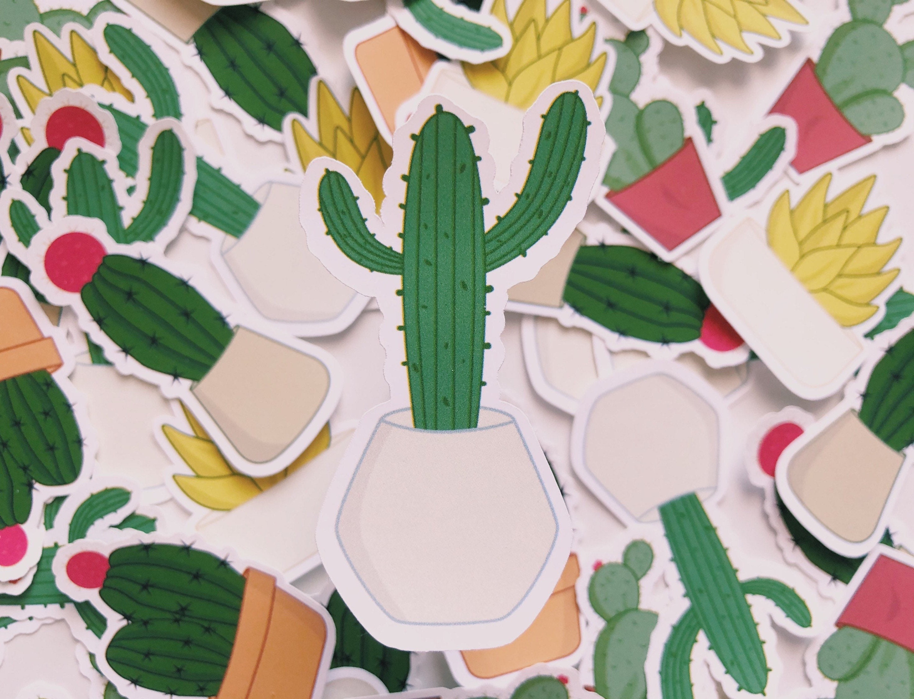 Potted Plants Sticker Pack 5pc/4pc/3pc Plant Sticker Pack | Etsy