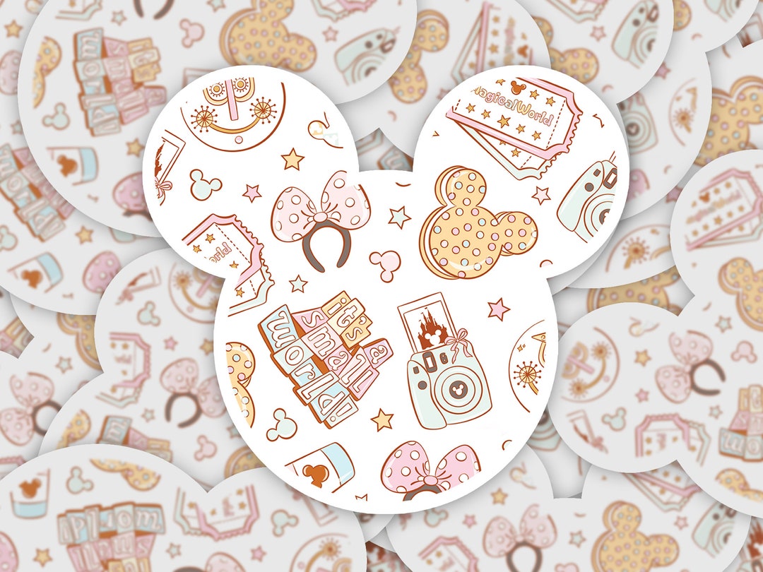 Mouse Ear Sticker Inspired by Small World Mouse Sticker, Theme Park ...